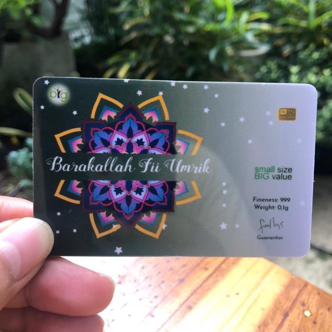 Jual Logam Mulia Emas Mini Gold Merk BIG Edisi Barakallah | Shopee ...