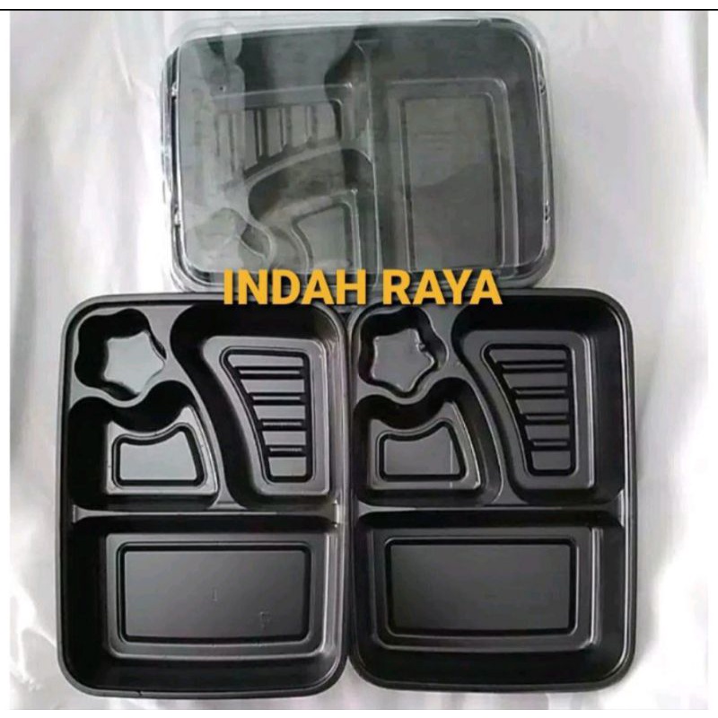 Jual mika bento sekat 4 / tray bento / kotak makan / wadah makan (50 ...