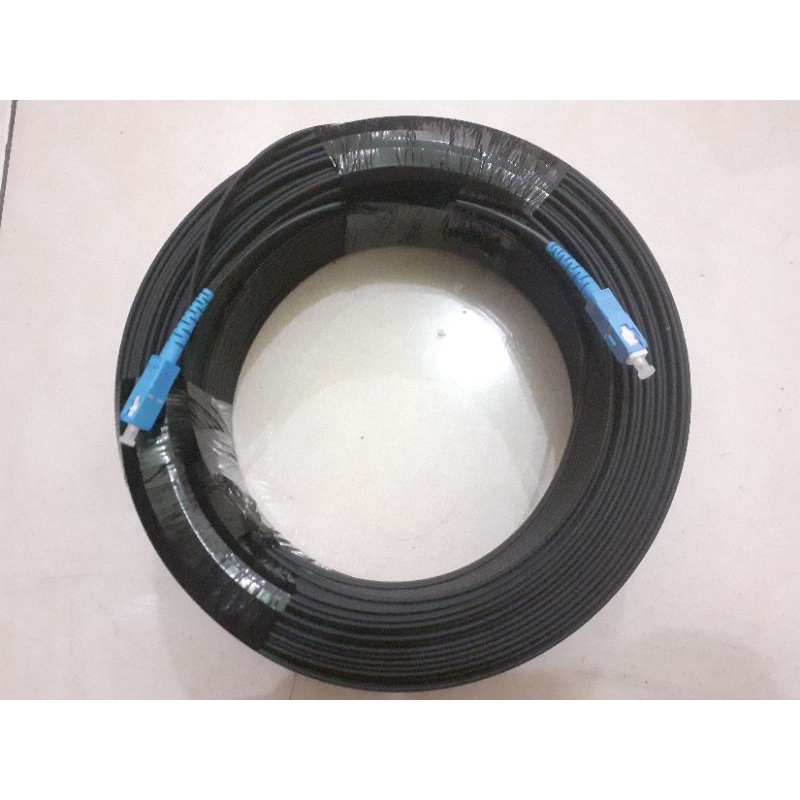 Jual kabel fo dropcore sc upc ftth panjang 50 meter fiber optic dc ...