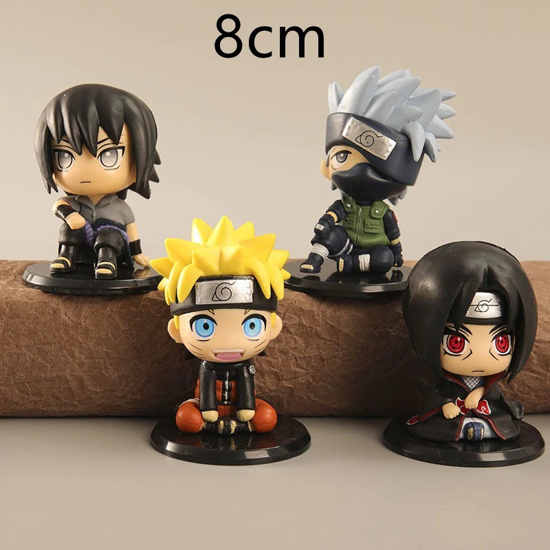 Jual Figure Naruto Anime Uzumaki Naruto Kakashi Sasuke Itachi Set 4 pcs ...