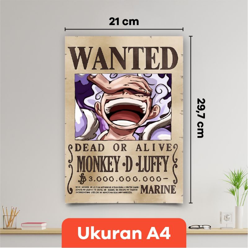 Jual poster bounty one piece kru mugiwara termurah ukuran custom ...