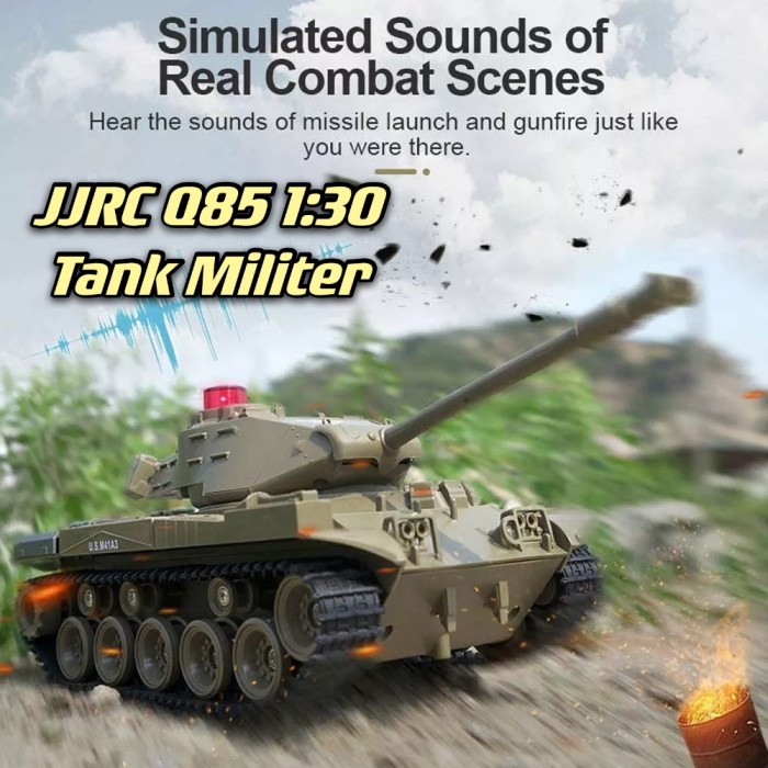 Jual RC Tank Jjrc Q85 1:30 Military Mainan Anak Mobil Battle Tank Militer | Shopee Indonesia