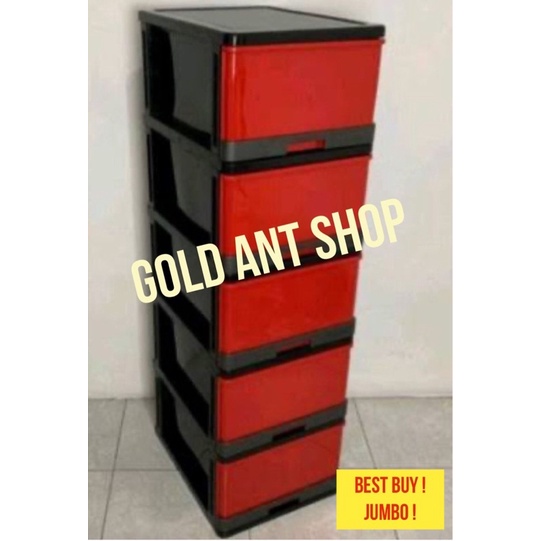 Jual Laci Container Plastik Jumbo Susun 5 Polos Minimalis | Shopee ...