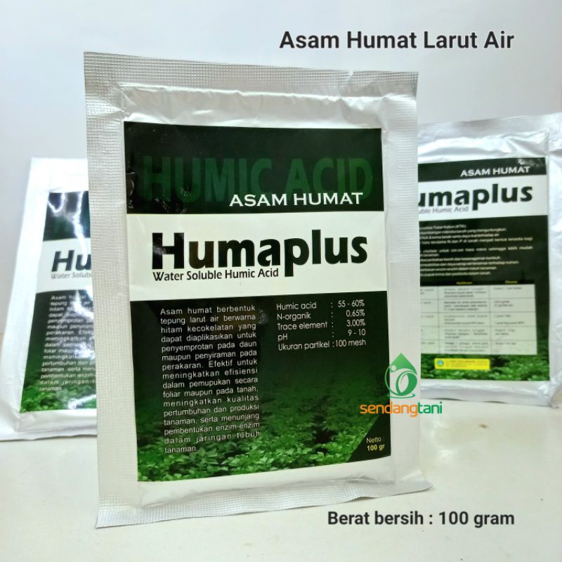 Jual Asam Humat HUMAPLUS 100 gr Pupuk Organik Humic Acid Pembenah Tanah dan Penetral pH | Shopee ...