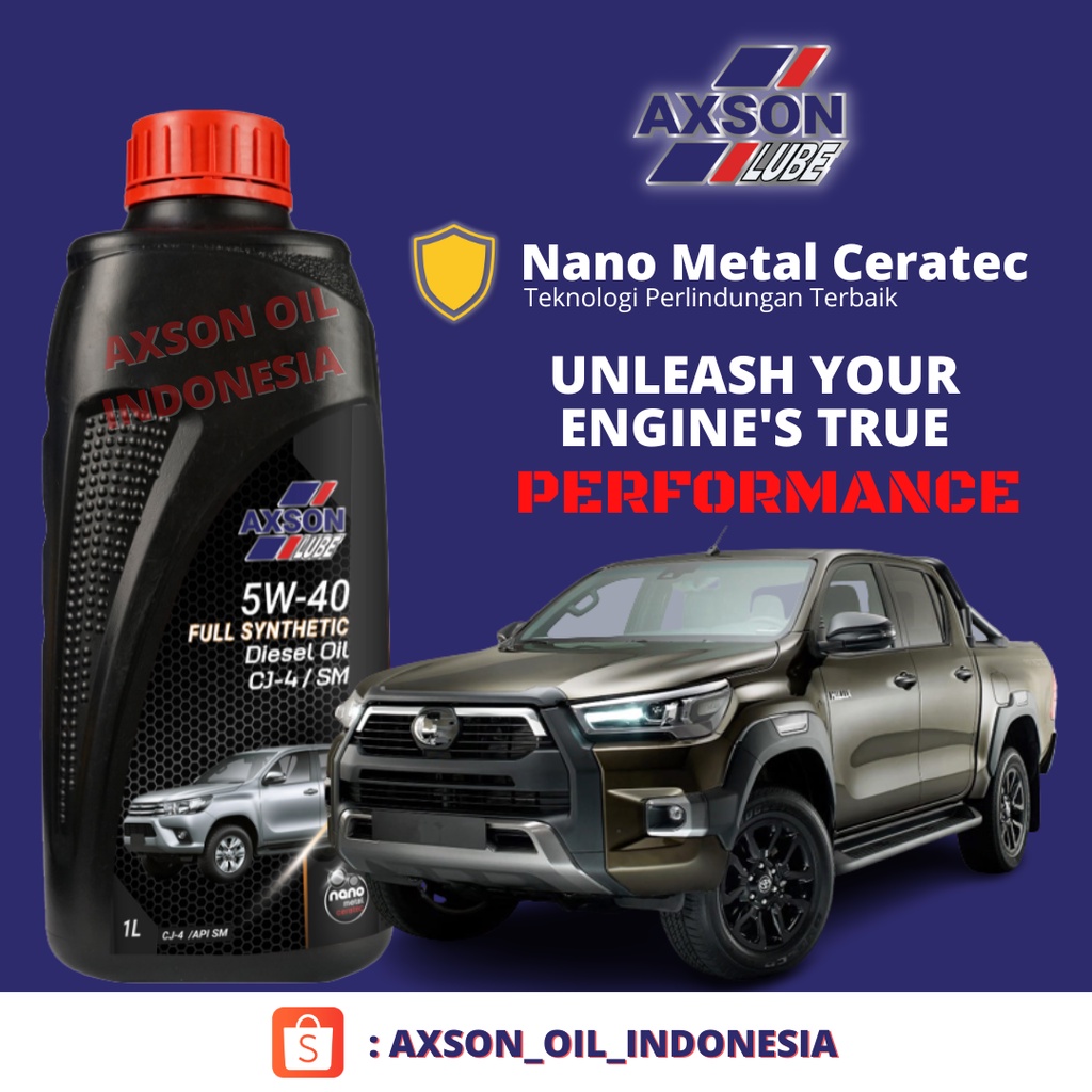 Jual Axson Full Synthetic 5W-40 CJ-4 (Diesel Oil) | Shopee Indonesia