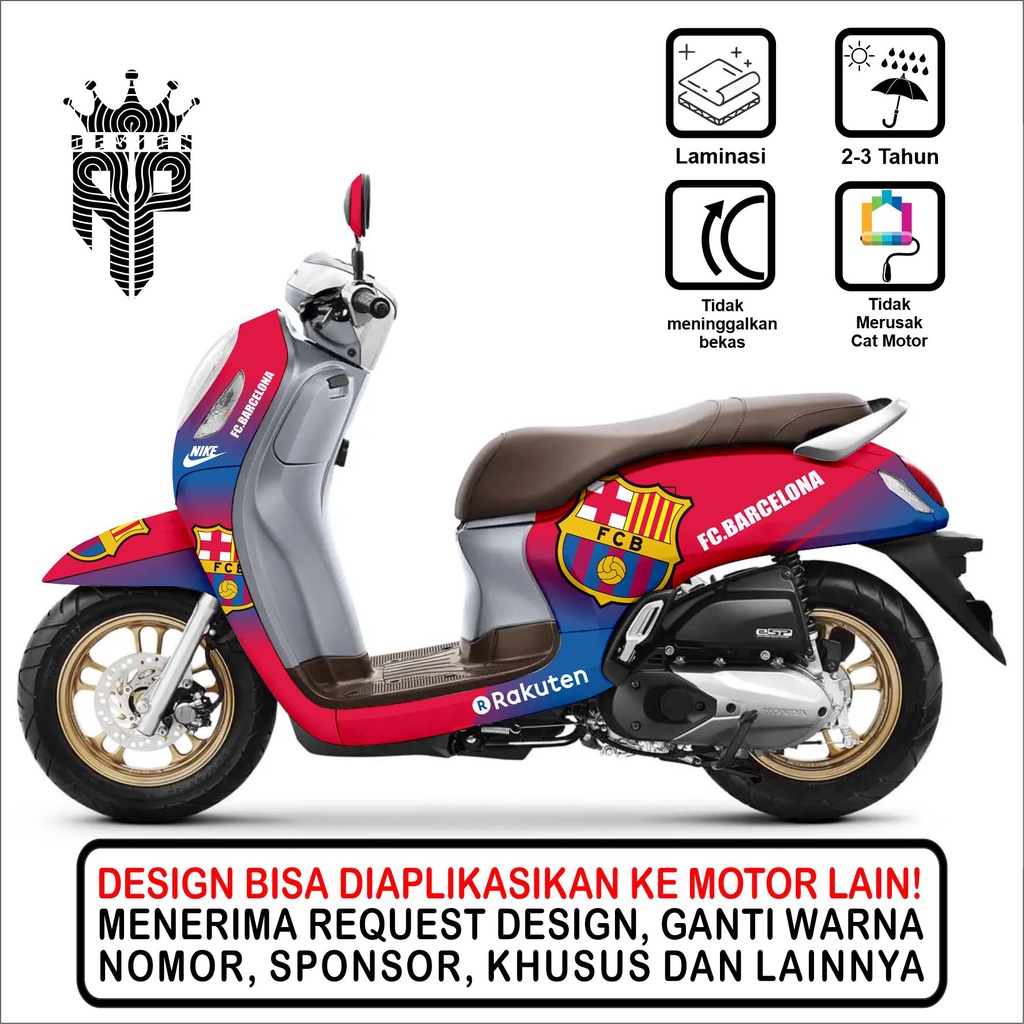 Jual decal sticker scoopy full body FI scopy dekal stiker skopi karbu 2010 2011 2012 2013 2014 ...