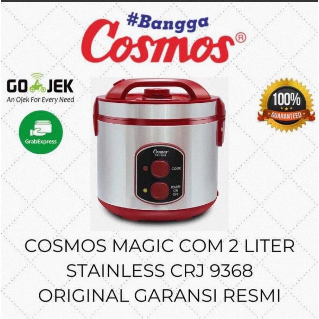Jual Cosmos Magic Com 2 Liter 3in1 Stainless Steel Food Grade CRJ 9368 ...