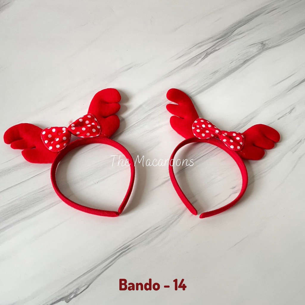 Jual Bando Natal Santa Claus / Bando Christmas Tanduk Rusa untuk Anak ...
