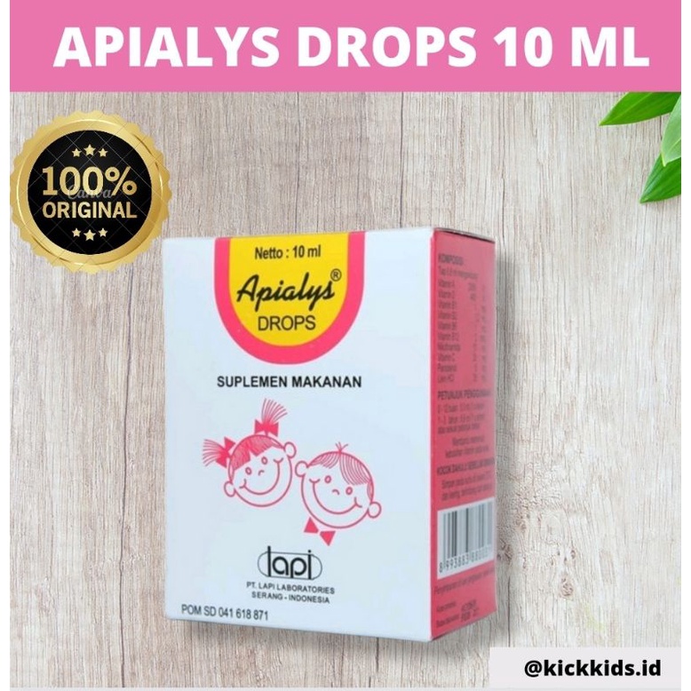 Jual Apialys Drops 10 ml/suplemen makanan anak dan bayi | Shopee Indonesia