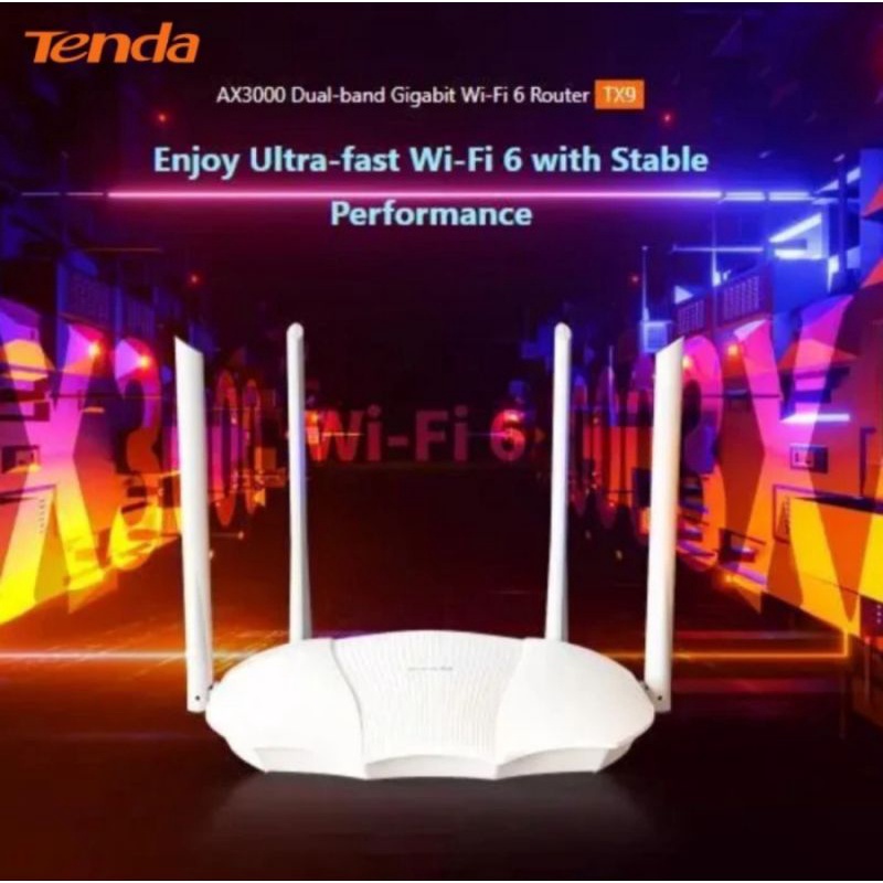 Jual Tenda TX9 AX3000 6 Dual Band Gigabit Wireless Router | Shopee ...