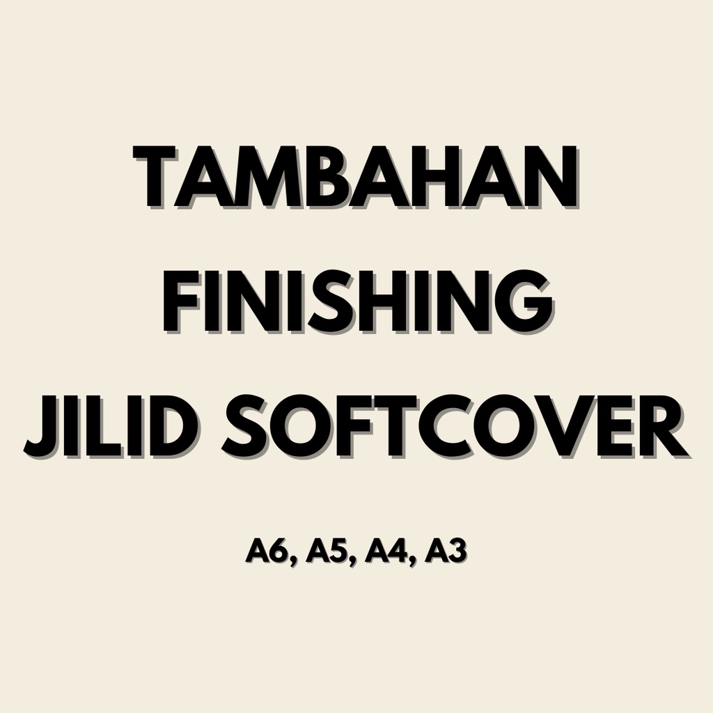 Jual Tambahan Finishing Jilid Softcover Cover Buku Jilid Soft Cover ...