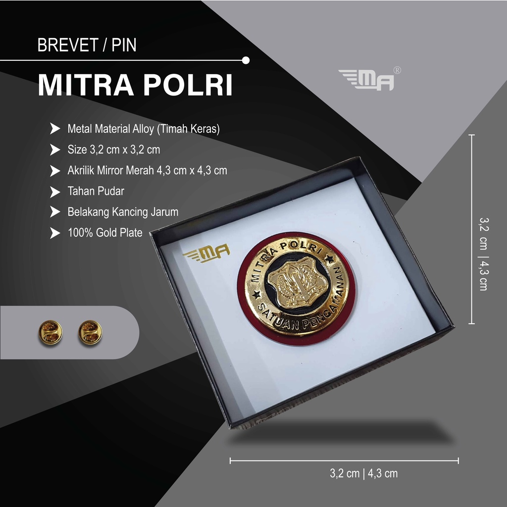 Jual PIN MITRA POLRI BRIVET BREVET PREMIUM EXCLUSIVE | Shopee Indonesia