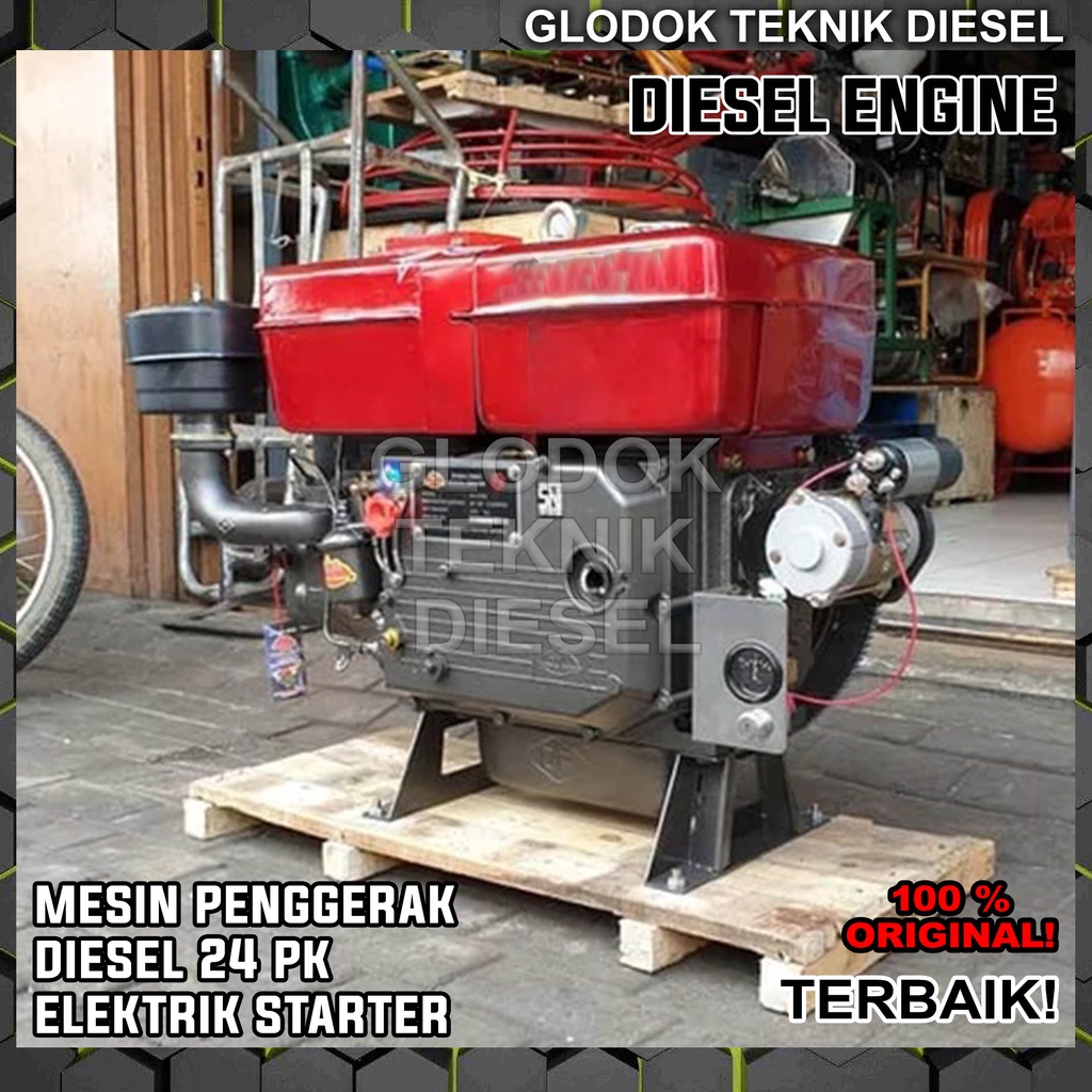 Jual Mesin Engine Diesel 24 PK HP Elektrik Starter 1115 Penggerak Solar ORIGINAL TERBAIK ...