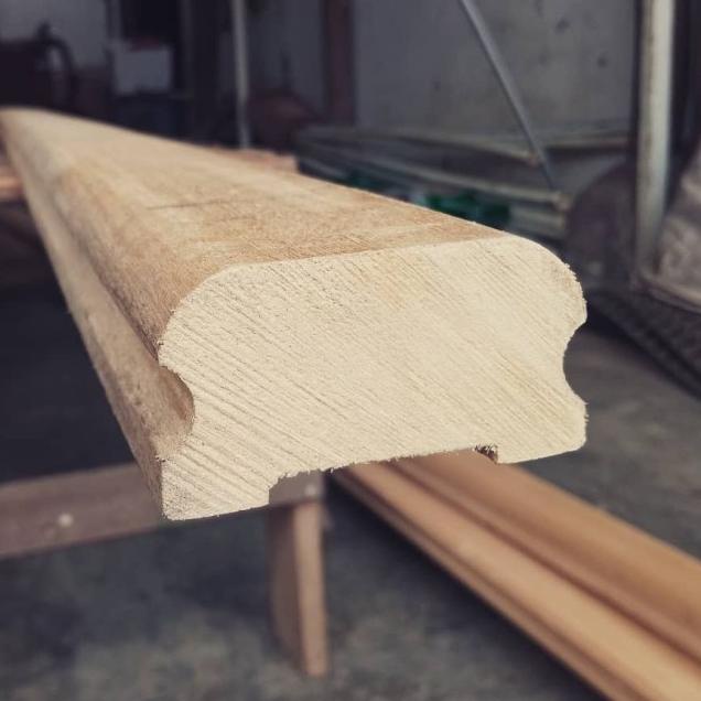 Jual Hand Rail Pegangan Railing Tangga Kayu Mahoni | Shopee Indonesia