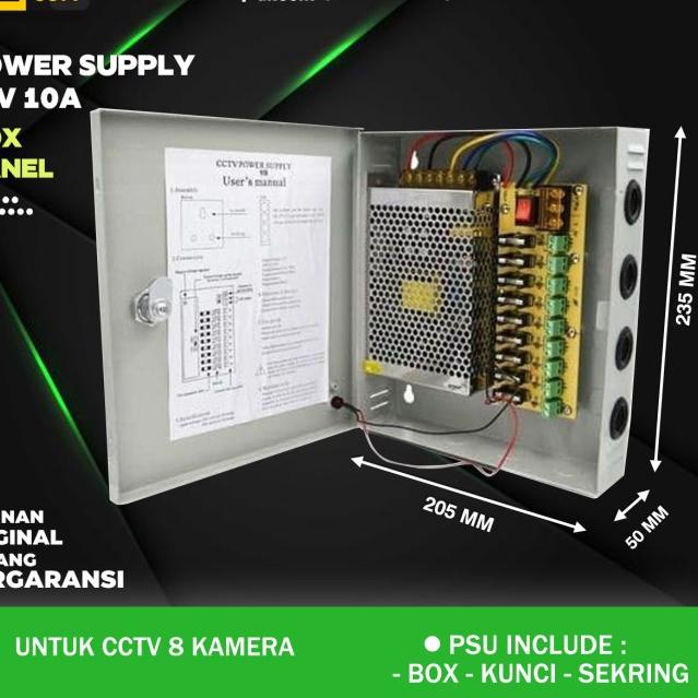 Jual Power Supply Box 10A / 12V Central Panel Cctv | Shopee Indonesia