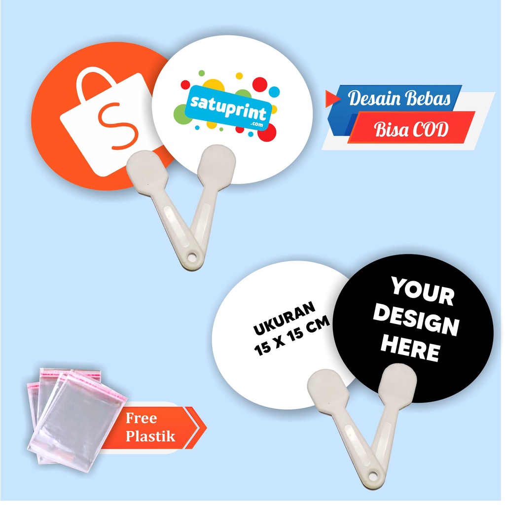 Jual cetak Kipas custom, kipas souvenir, kipas desain suka - suka ...