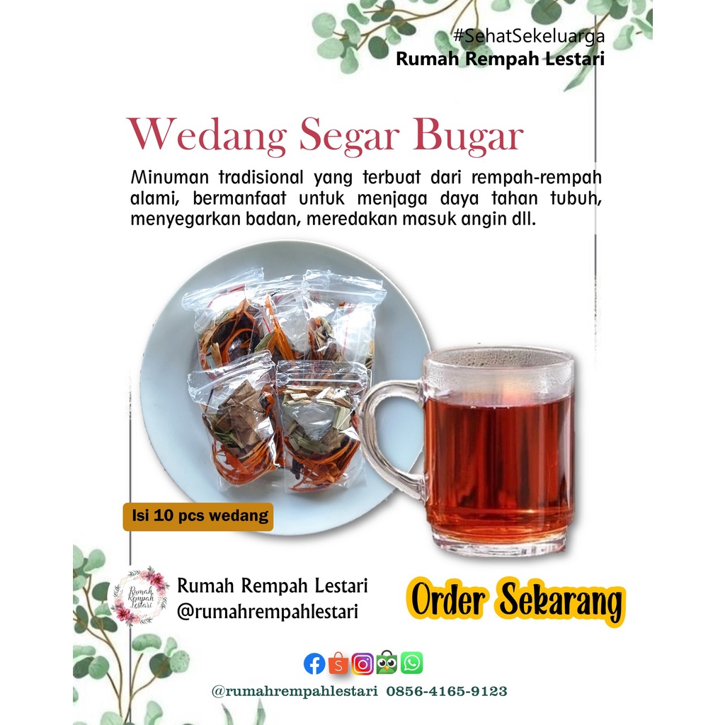 Jual WEDANG HERBAL SEGAR BUGAR REMPAH PREMIUM DENGAN GULA BATU ...