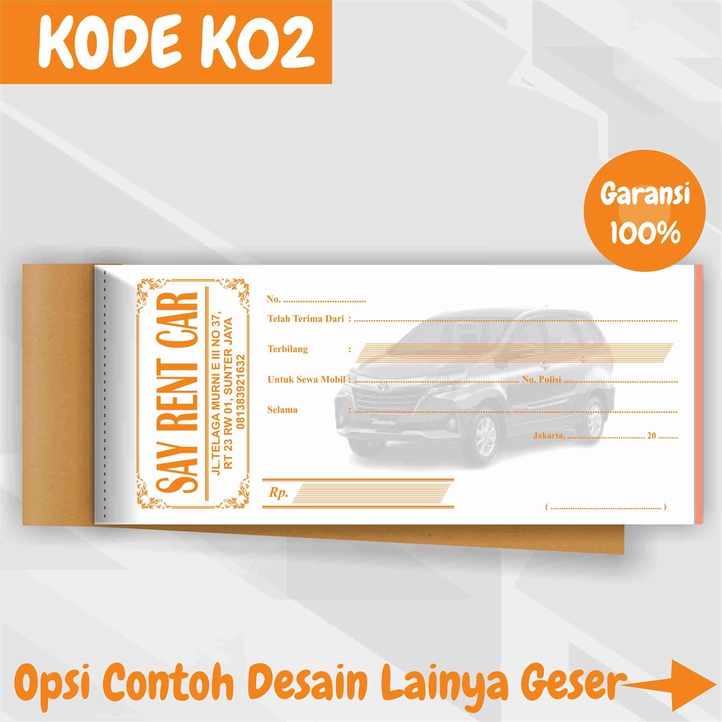 Jual CETAK KWITANSI PEMBAYARAN CUSTOM 1 PLAY 2 PLAY, UKURAN 21 X8 CM ...