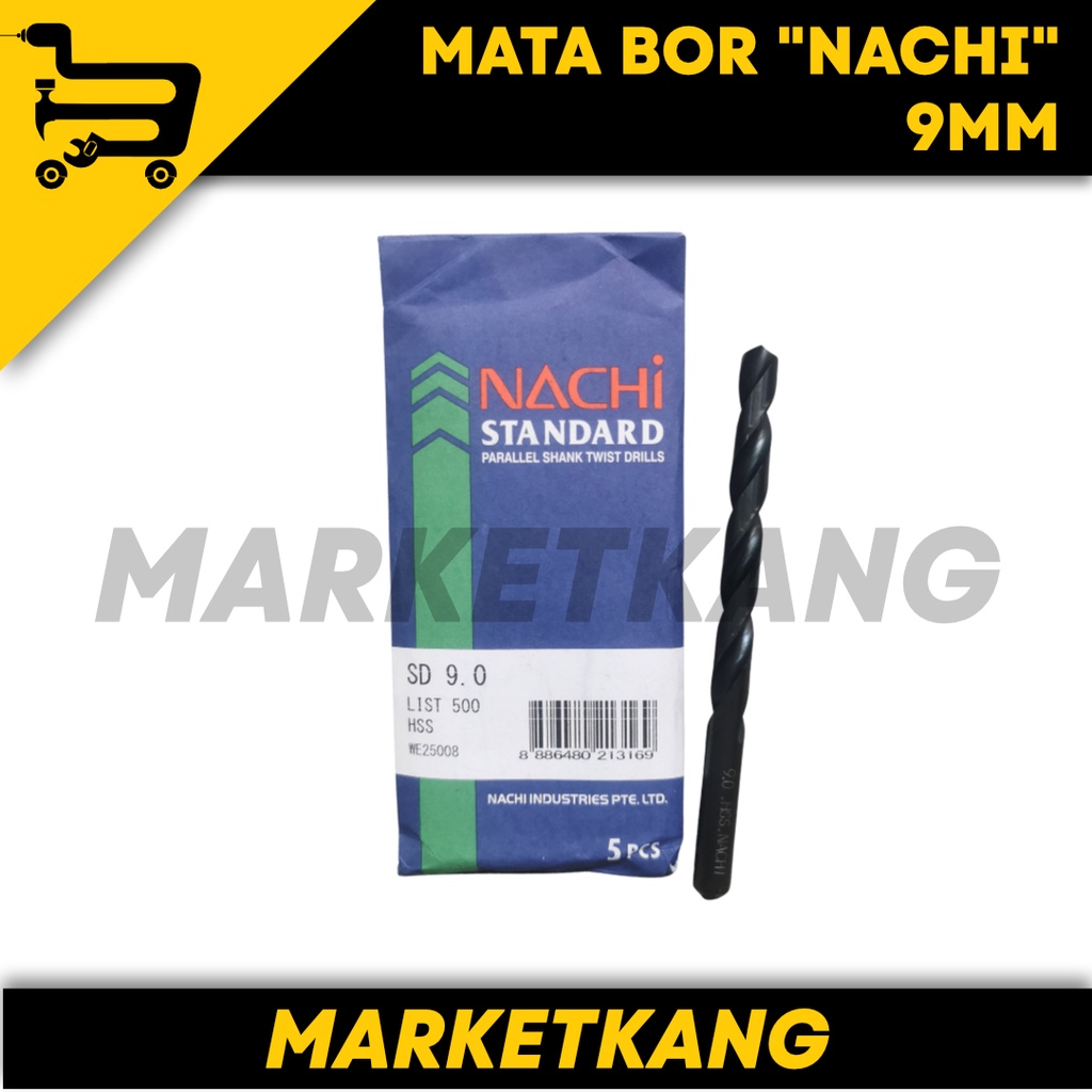 Jual Mata Bor Nachi 2mm, 3mm, 4mm, 5mm, 6mm, 9mm (Per Pcs) | Shopee ...