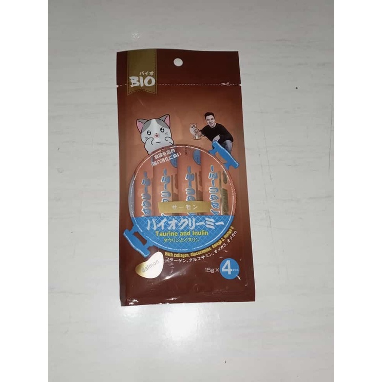 Jual Bio Creamy 1 Pack isi 4 Stik Snack Kucing Creamy Treats | Shopee ...