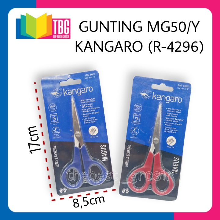 Jual 1 PCS GUNTING MG50/Y (5INCH) KANGARO (R-4296) - PEMOTONG KERTAS ...
