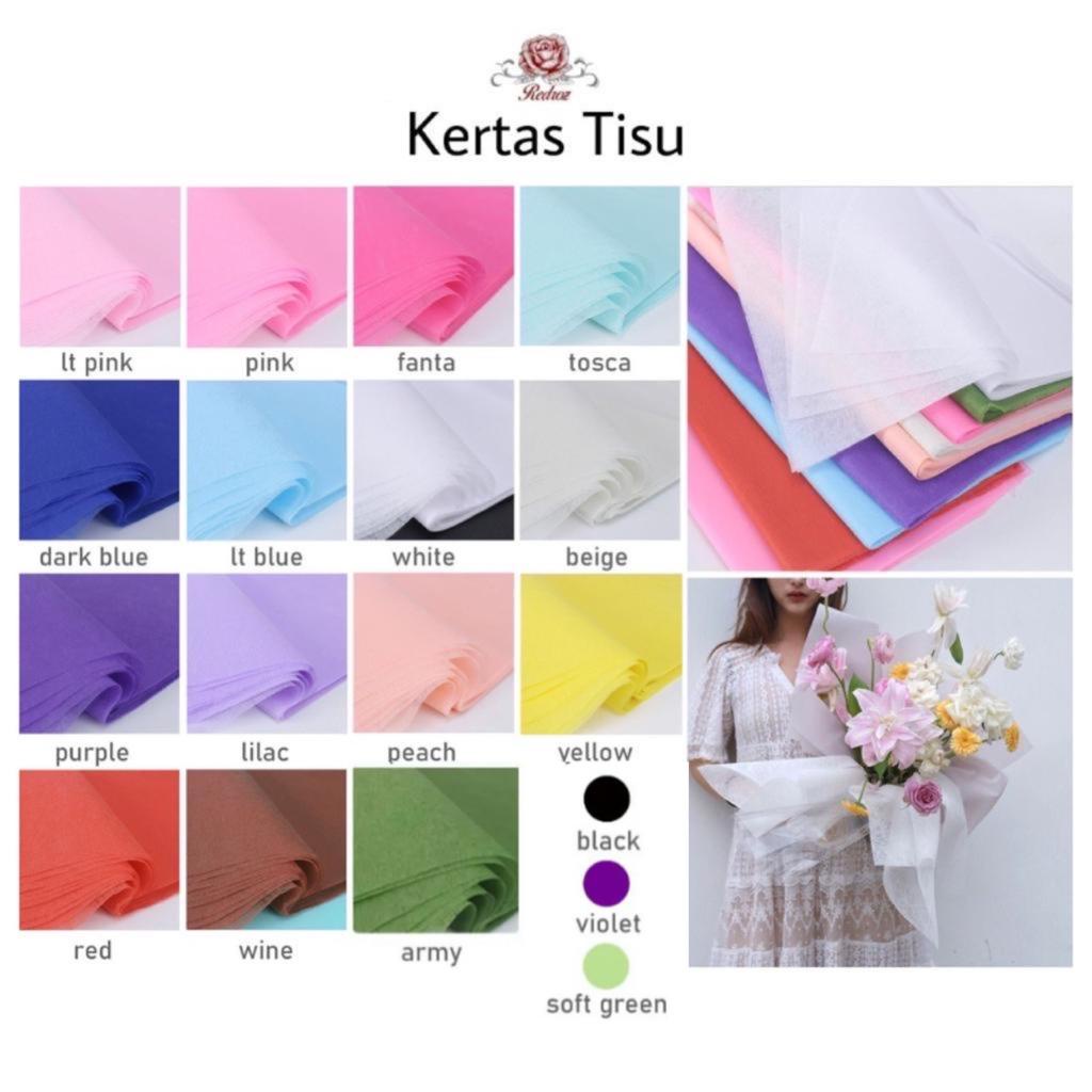 Jual 1 Pack Kertas Tissue / Kertas Tisu Pembungkus Bunga | Shopee Indonesia