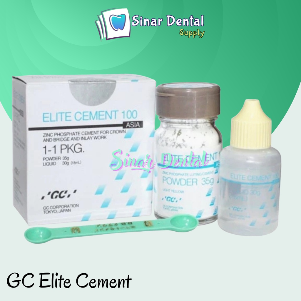 Jual GC elite cement mini pack zinc phospate semen zinc fosfat phospat ...