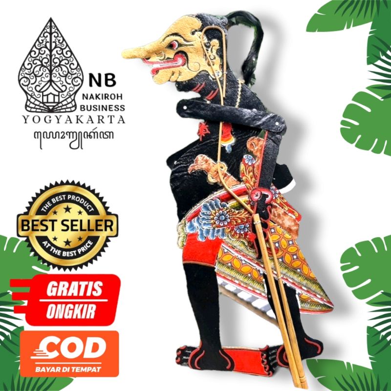 Jual NAKIROHBUSINESS Wayang Kulit Asli PETRUK Hitam Alusan Ukuran ...