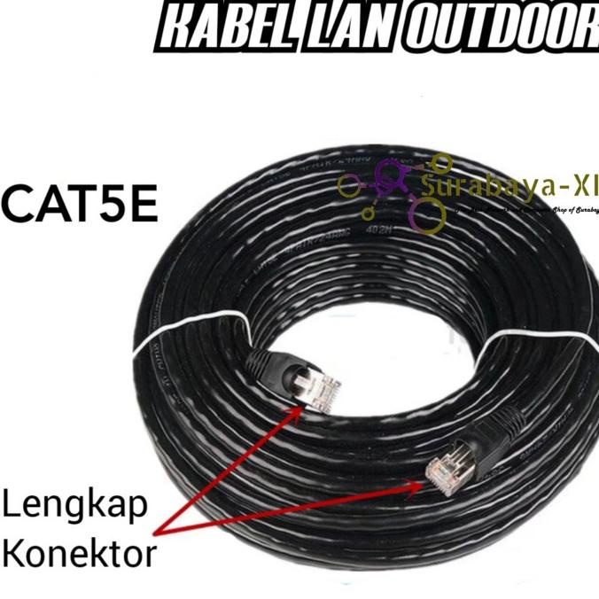 Jual Kabel LAN 15M UTP STP CAT5E 15 M 15 Meter 15Meter FTP Outdoor ...