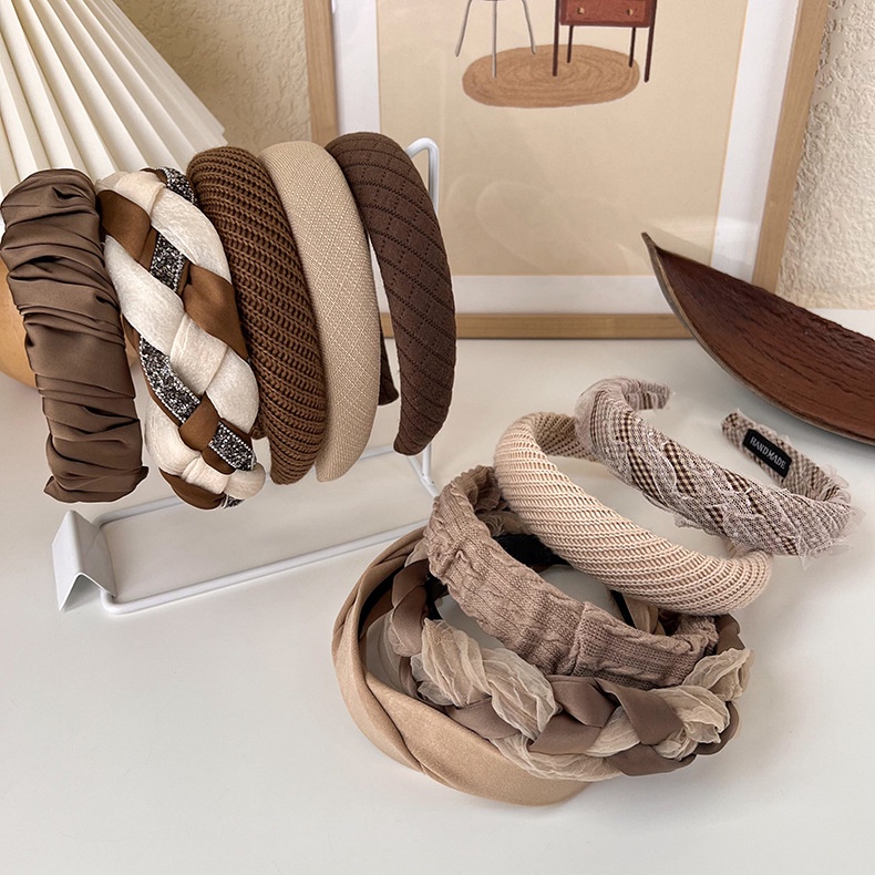 Jual [CUCI GUDANG] BANDO KAIN VARIAN COKLAT COKELAT BROWN EARTH TONE ...