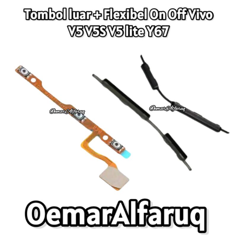 Jual FLEXIBLE FLEXIBEL ON OFF VOLUME + TOMBOL LUAR ON OFF VOLUME VIVO V5 V5S V5 lite Y65 Y66 Y67 ...
