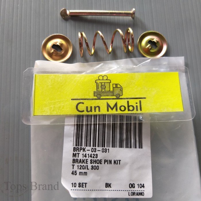 Jual Topsbrand Paku pirodo pin kit brake shoe T120, L300 panjang 45 mm ...