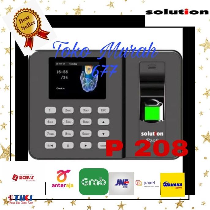 Jual Mesin Absen Fingerprint Solution P208 | Shopee Indonesia