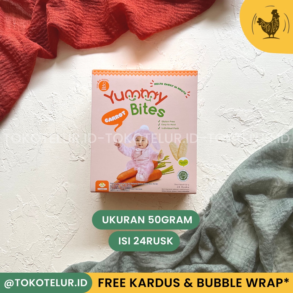 Jual YUMMY BITES - Rice Cracker 25Gr 50Gr Snack MPASI Bayi / Cemilan ...