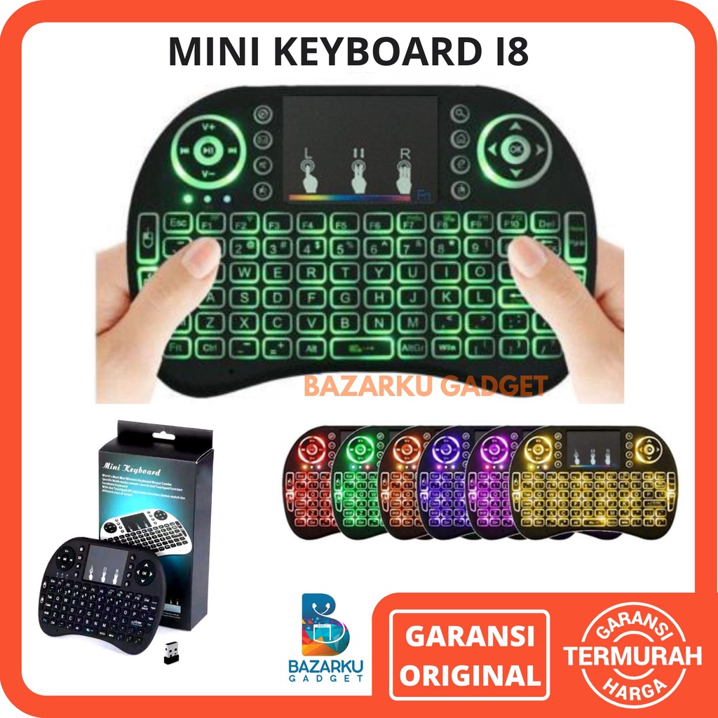 Jual I8 Mini Keyboard Wireless Mini Keyboard Touchpad Wireless Keyboard ...