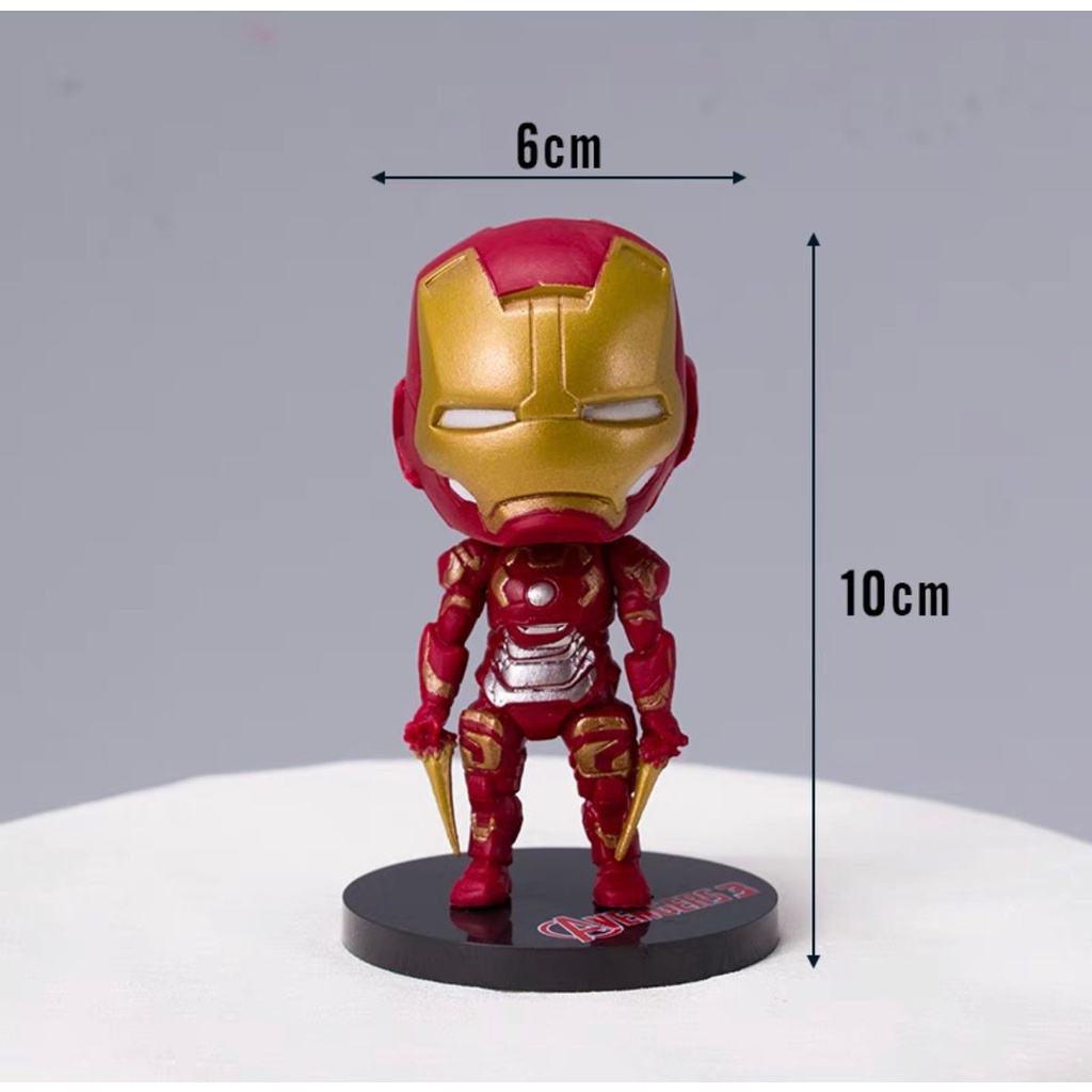 Jual Topper Boneka Avengers Superhero isi 6pcs Captain America Kapten ...