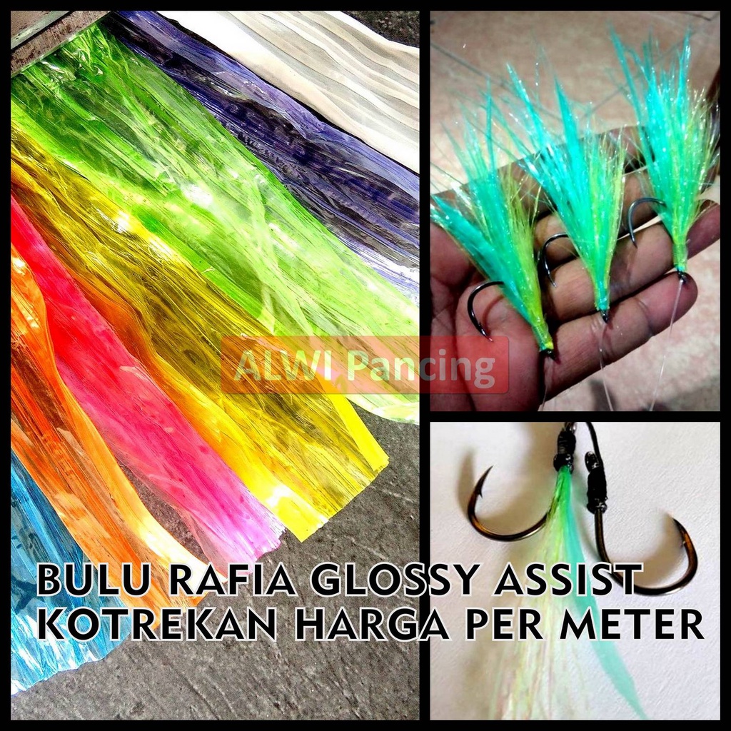 Jual Tali Rafia Glossy Sabiki, Assist Hook & Umpan Kotrekan ~ Tali ...