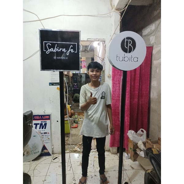 Jual Neon box tiang stand | Shopee Indonesia
