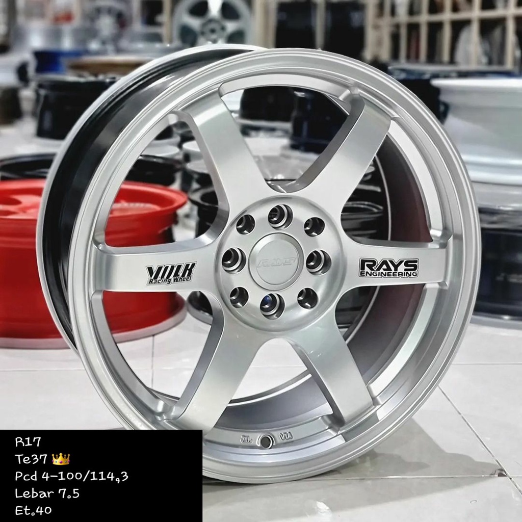 Jual velg racing rays te37 ring 17 lebar 7,5 et40 mobilio city avanza calya | Shopee Indonesia