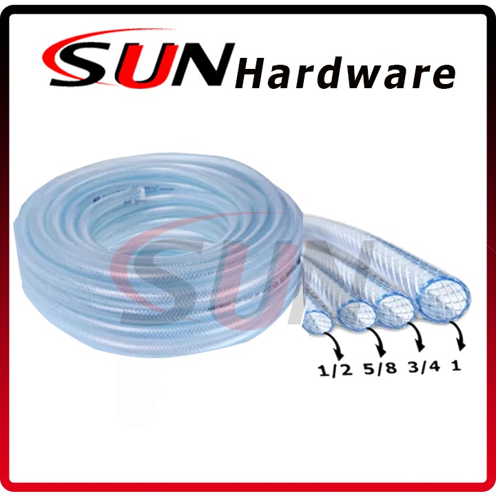 Jual Selang Air Benang Serat Tebal 1 Inch Per Meter Transparan Taman | Shopee Indonesia