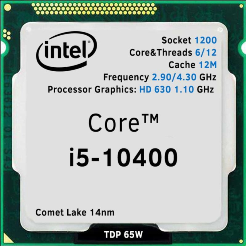 Jual Intel® Core i5-10400 Processor CPU 12M Cache, up to 4.30 GHz | Shopee Indonesia