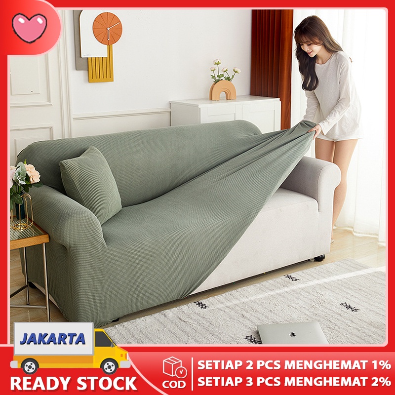 Jual XR45G Cover sofa Tebal Sarung Sofa Anti Slip Penutup Sofa Warna ...