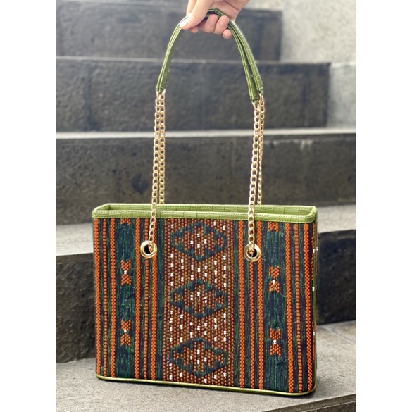 Jual TAS ETNIK ULOS SONGKET TENUN CAMELA | Shopee Indonesia