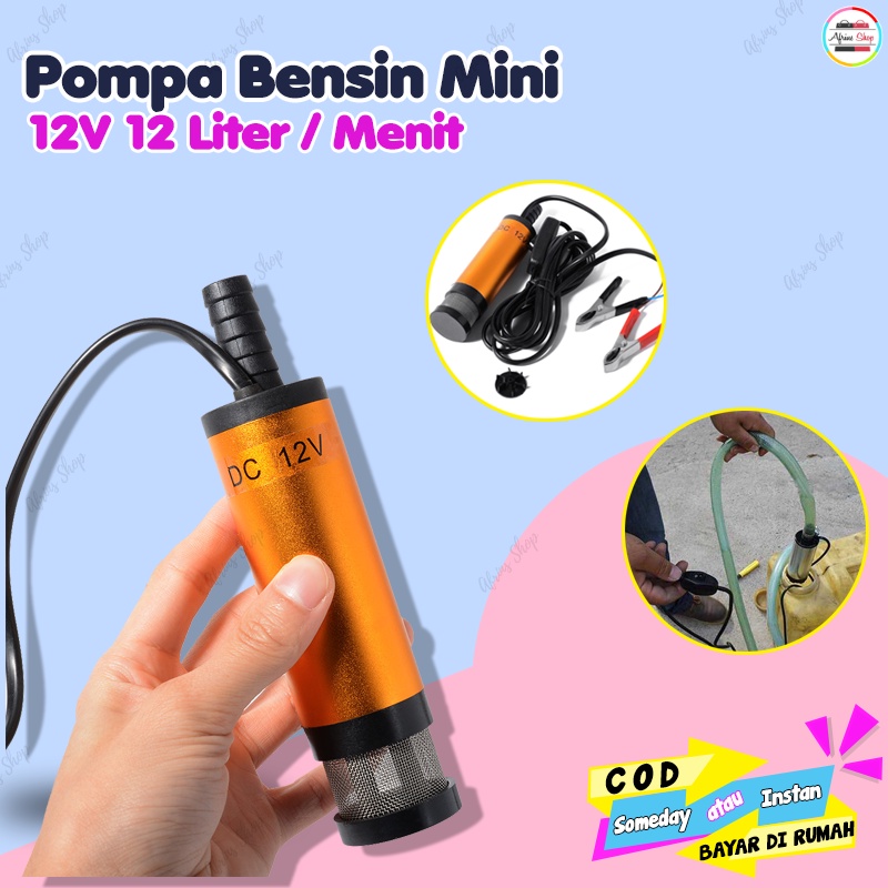 Jual Pompa Bensin Mini Penyedot Minyak Oli Elektrik 12V 12 L/Min ...