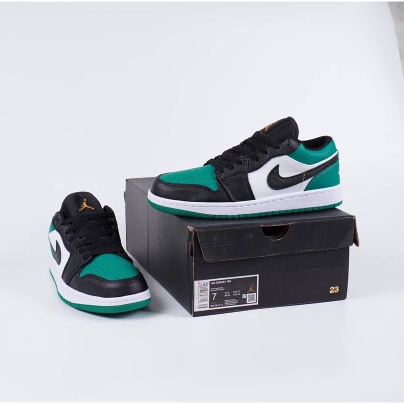 Jual Nike Air Jordan 1 Low Green Toe | Shopee Indonesia