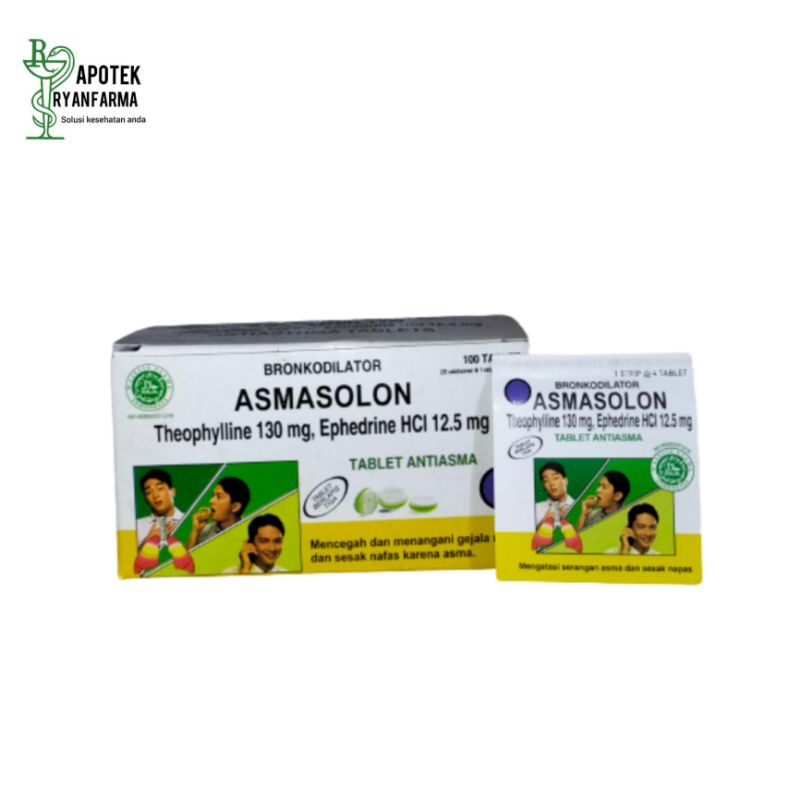 Jual ASMASOLON STRIP obat sesek melegakan saluran pernafasan | Shopee ...
