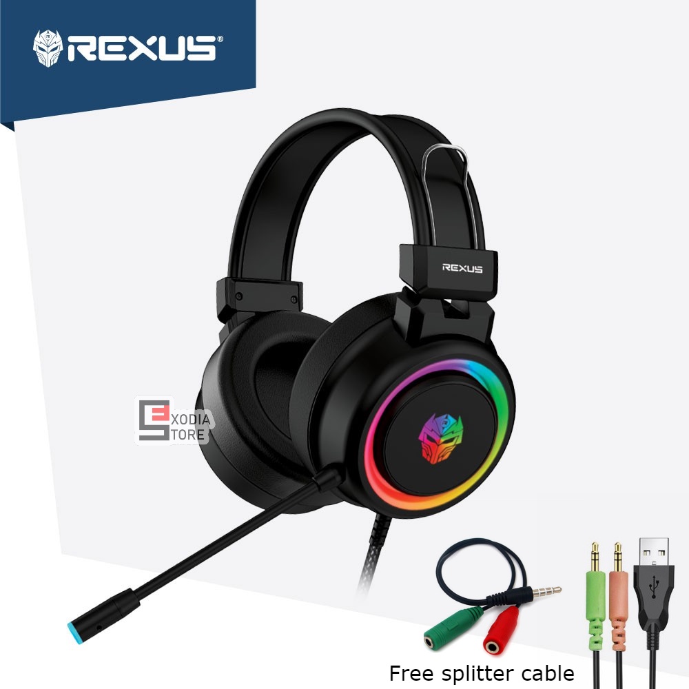 Jual Headset Gaming RGB Rexus Vonix F30 with Headset Stand TOWER AC3001 ...