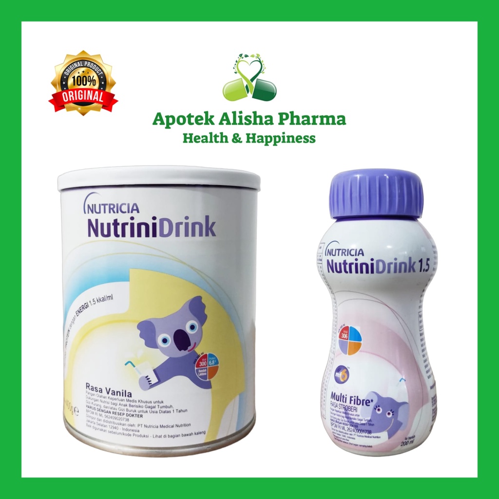 Jual Nutrinidrink Powder Vanila (1-12tahun) 400gr - Nutricia Nutrini ...
