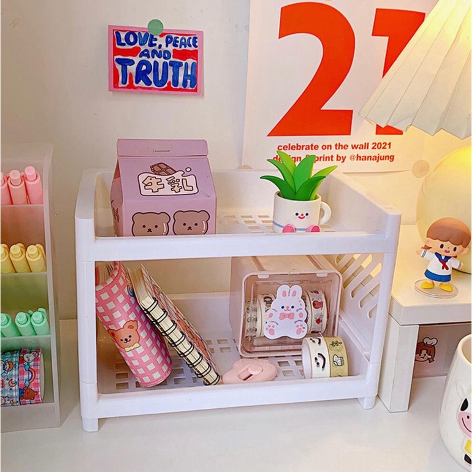 Jual Korean Aesthetic Minimalist Storage/Rak Penyimpanan Aesthetic ...