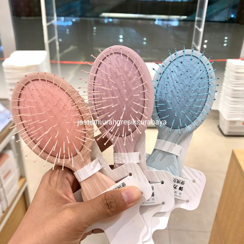 Jual HAIR BRUSH MINISO SISIR MINISO SISIR OVAL SISIR KECIL MINISO ...
